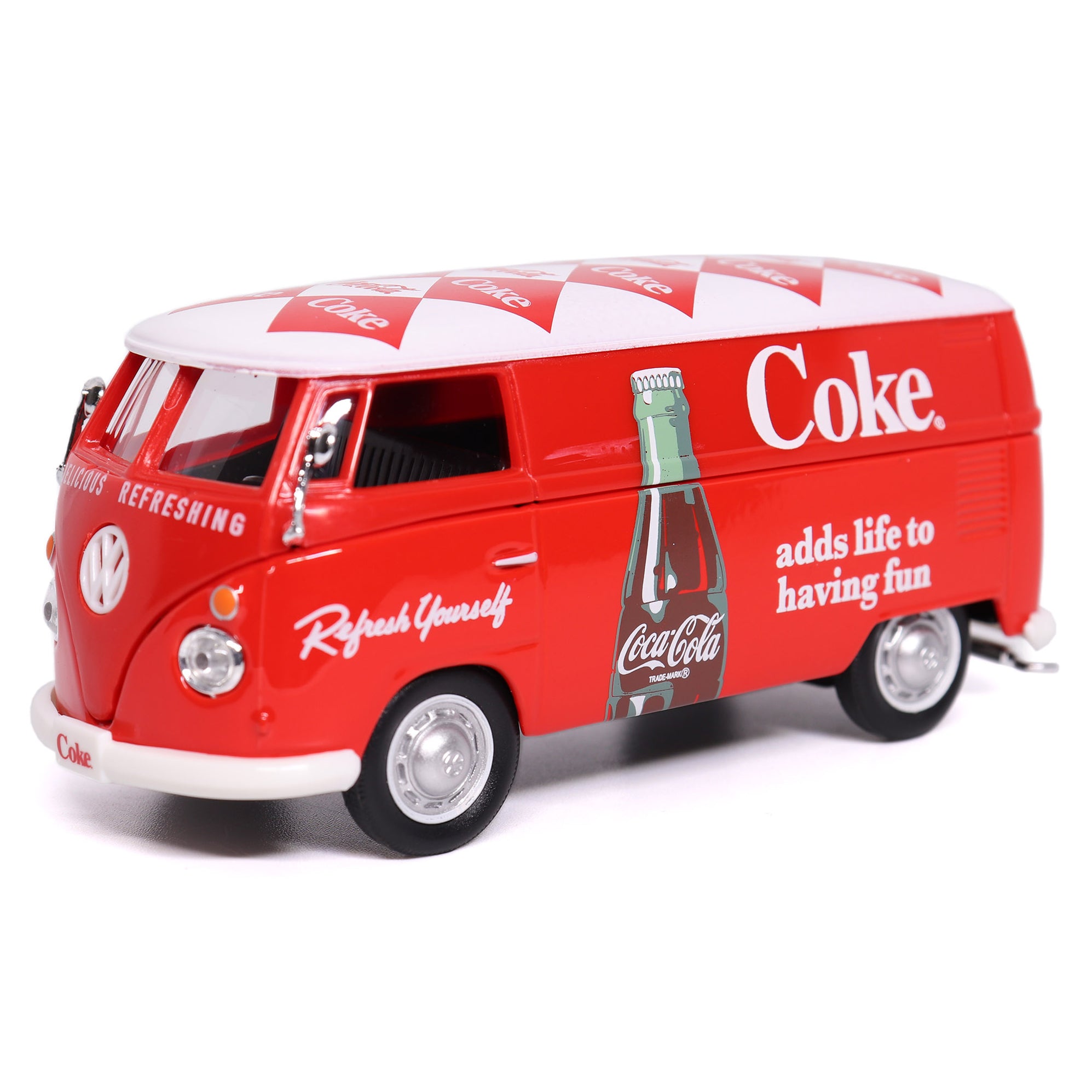 1962 Volkswagen Cargo Van Red/White (1:43 Scale) — Motor City Classics