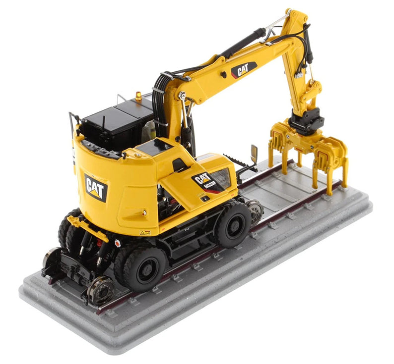 1:50 Cat M323F Railroad Wheeled Excavator - Safety Yellow Version ...