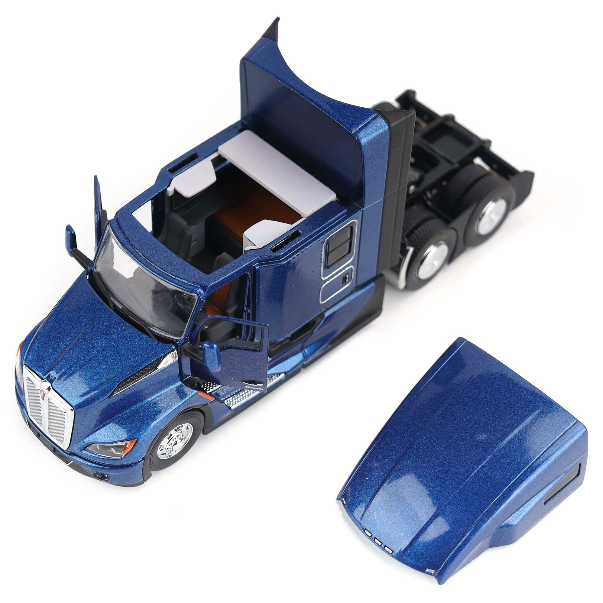 1:50 Kenworth T680 - Deep Cerulean Blue — Motor City Classics