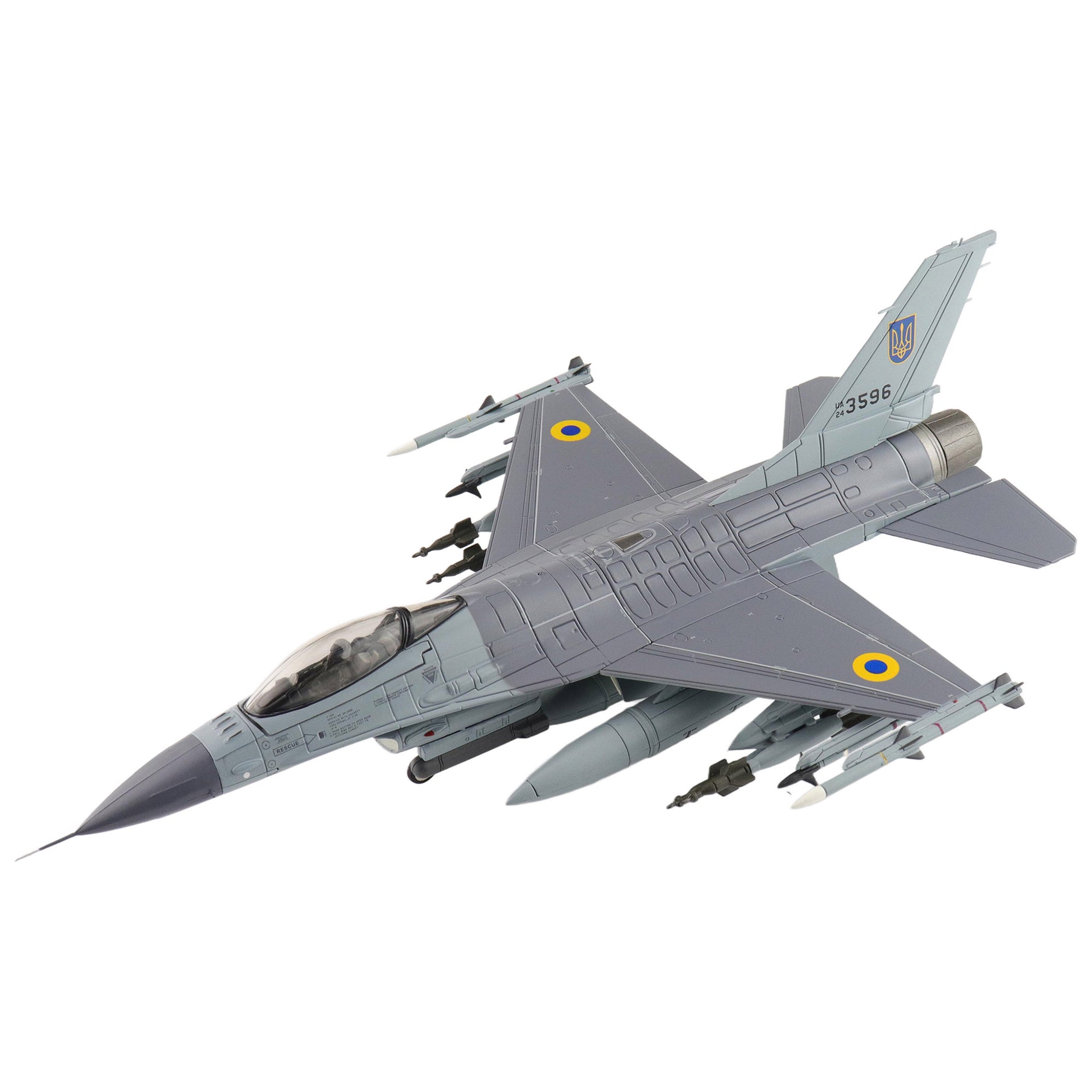 1:72 Scale F-16AM "Ukrainian Air Force" UA24-3596, Ukraine, August 202 ...