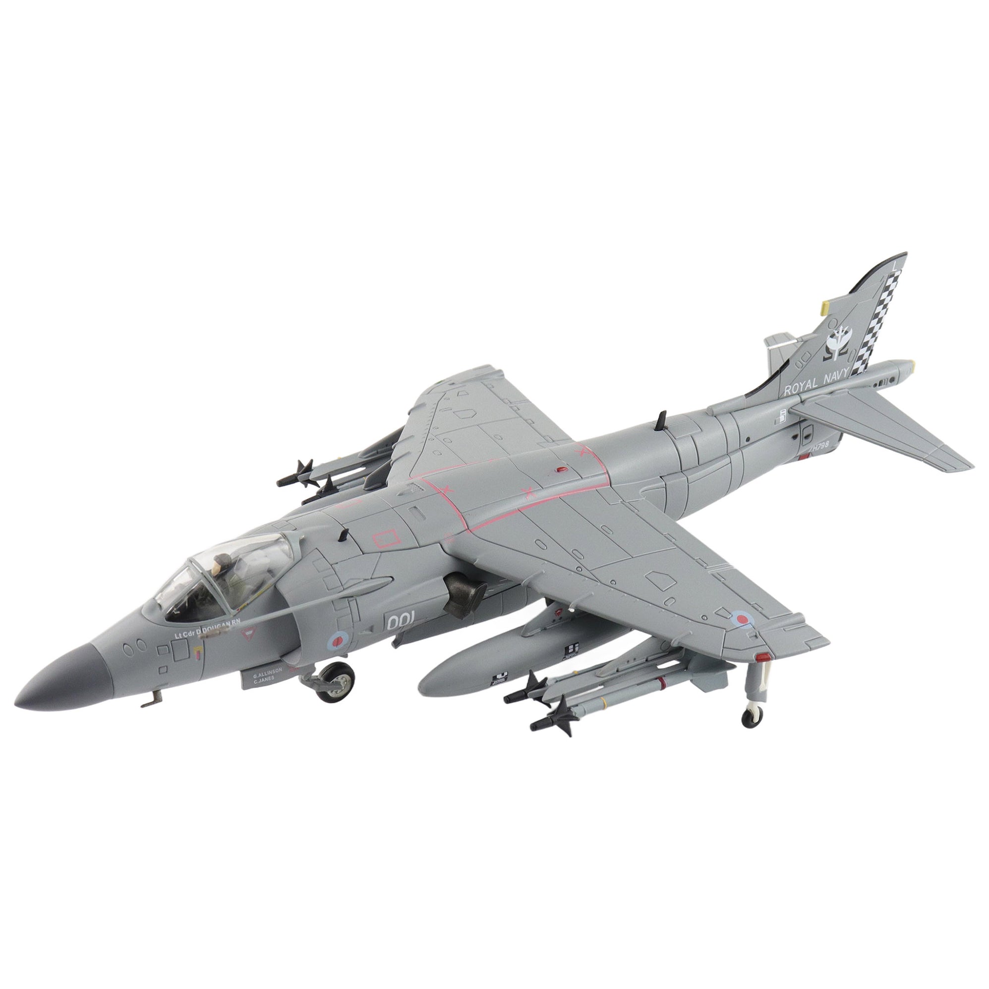 1:72 Scale Sea Harrier FA.2 ZH796, Royal Navy, 2018 (w: Sea Eagle miss ...