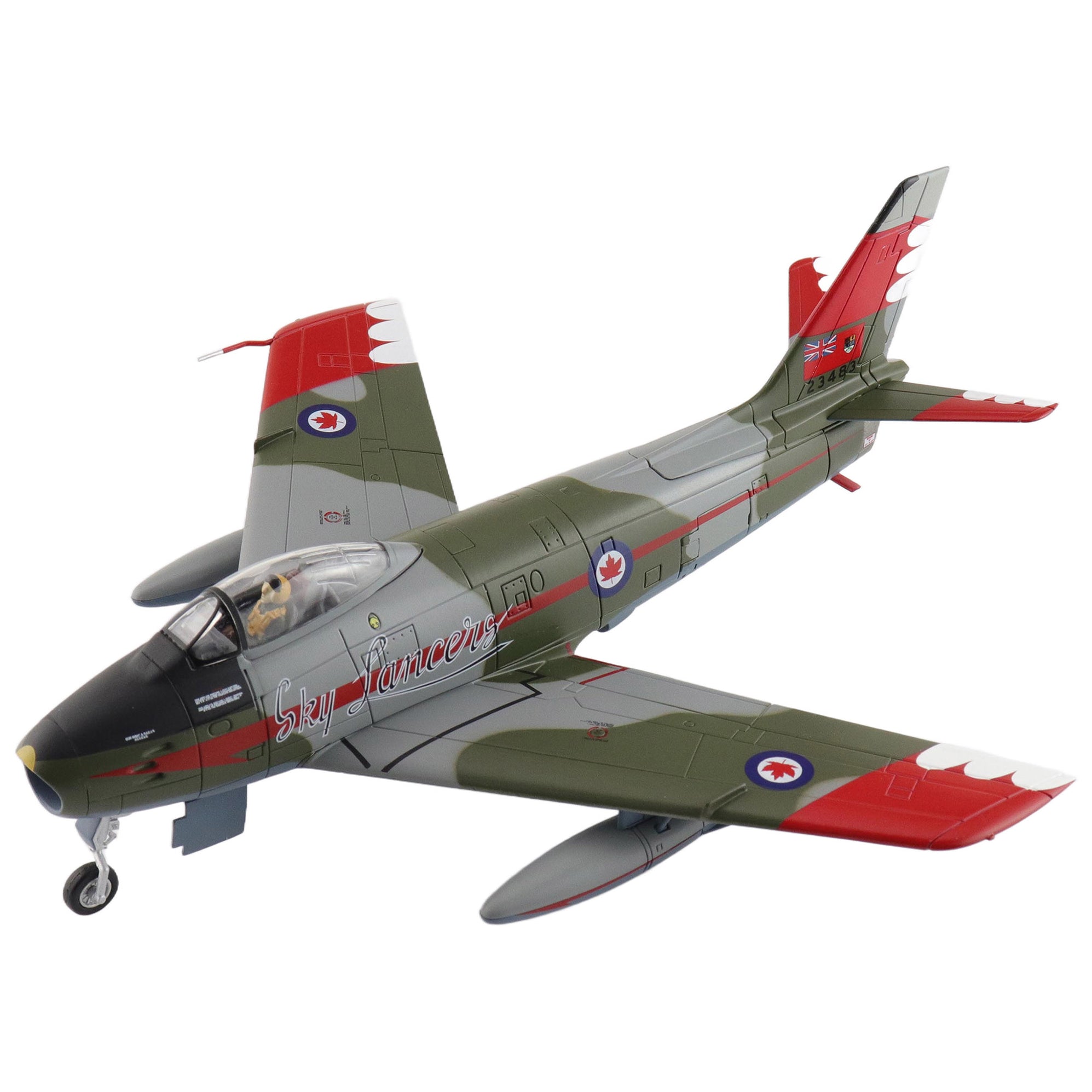 1:72 Scale Sabre Mk.5 "Sky Lancers" 23483, RCAF, 1956 — Motor City Classics