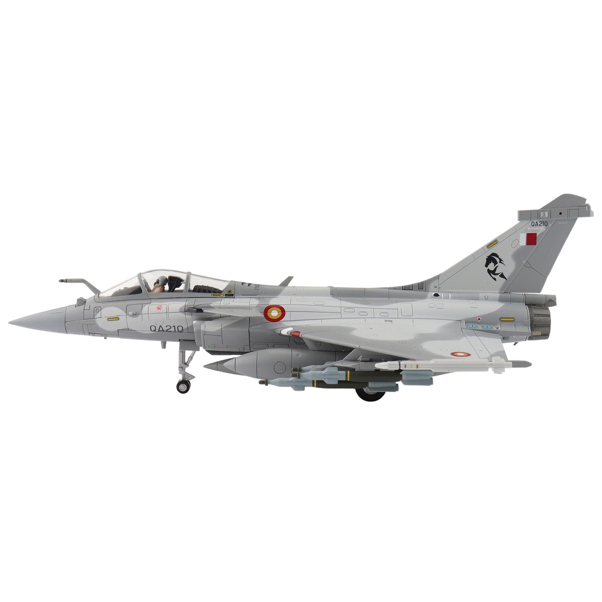1:72 Scale Rafale EQ QA210, Qatar Emiri Air Force, 2019 — Motor City Classics