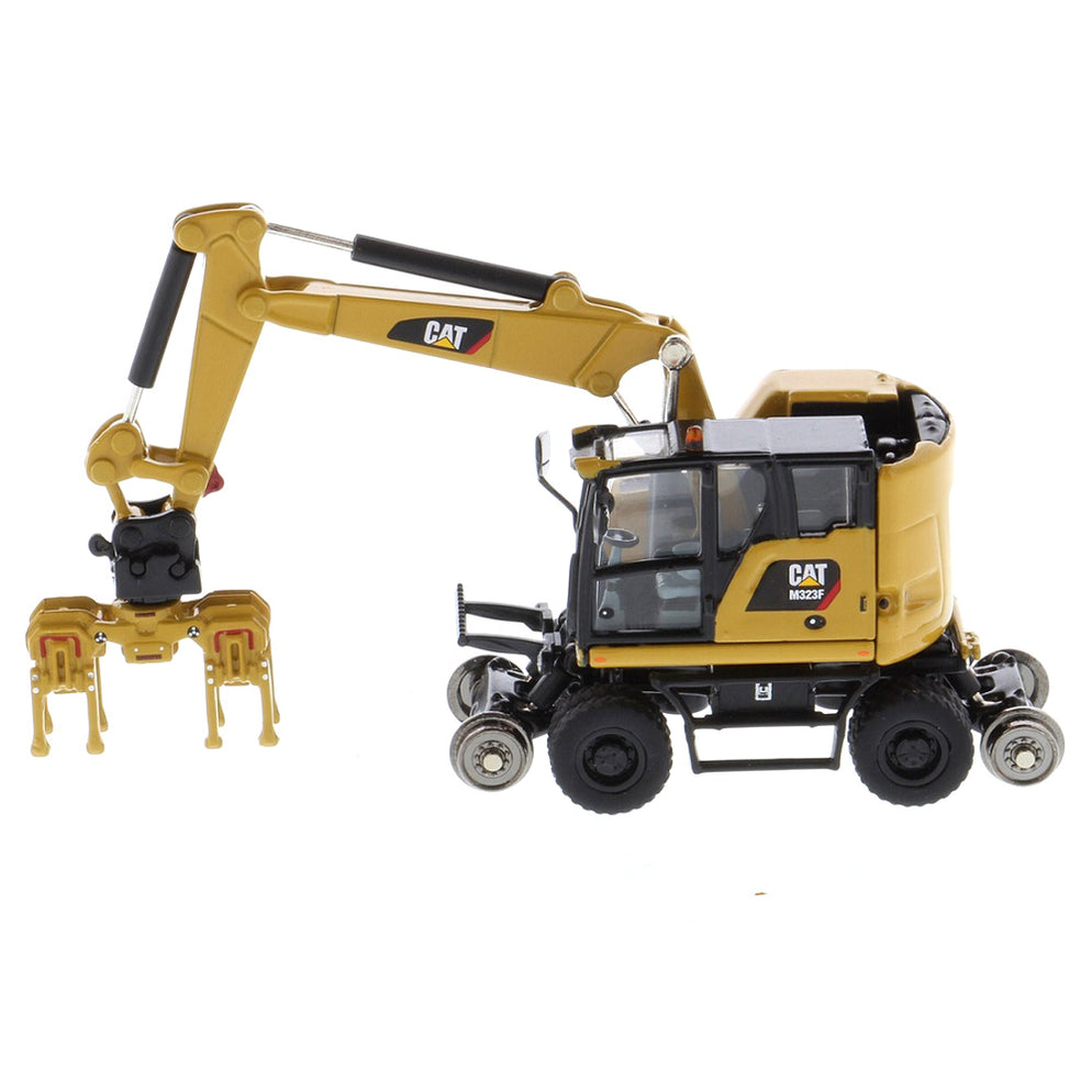 1:87 Cat M323F Railroad Wheeled Excavator - Cat Yellow Version — Motor ...