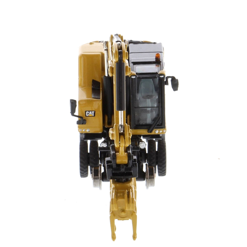 1:87 Cat M323F Railroad Wheeled Excavator - Cat Yellow Version — Motor ...